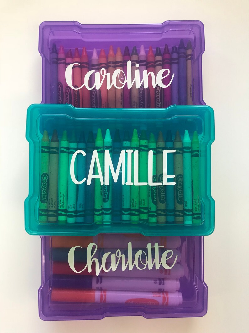 Personalized Marker, Crayon Box - Etsy