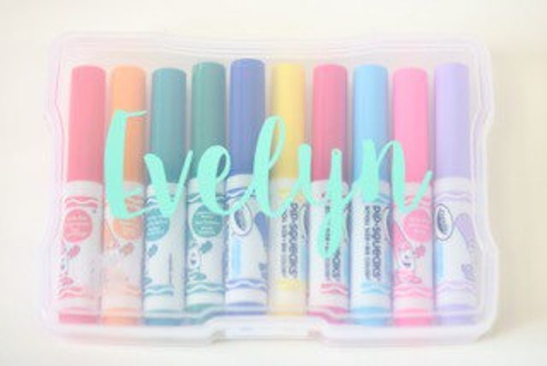 Personalized Marker, Crayon Box - Etsy