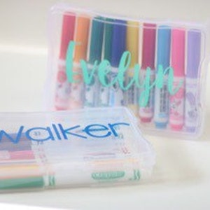Personalized Marker, Crayon Box - Etsy