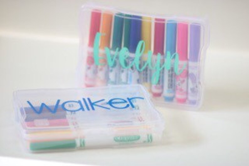 Personalized Marker, Crayon Box - Etsy
