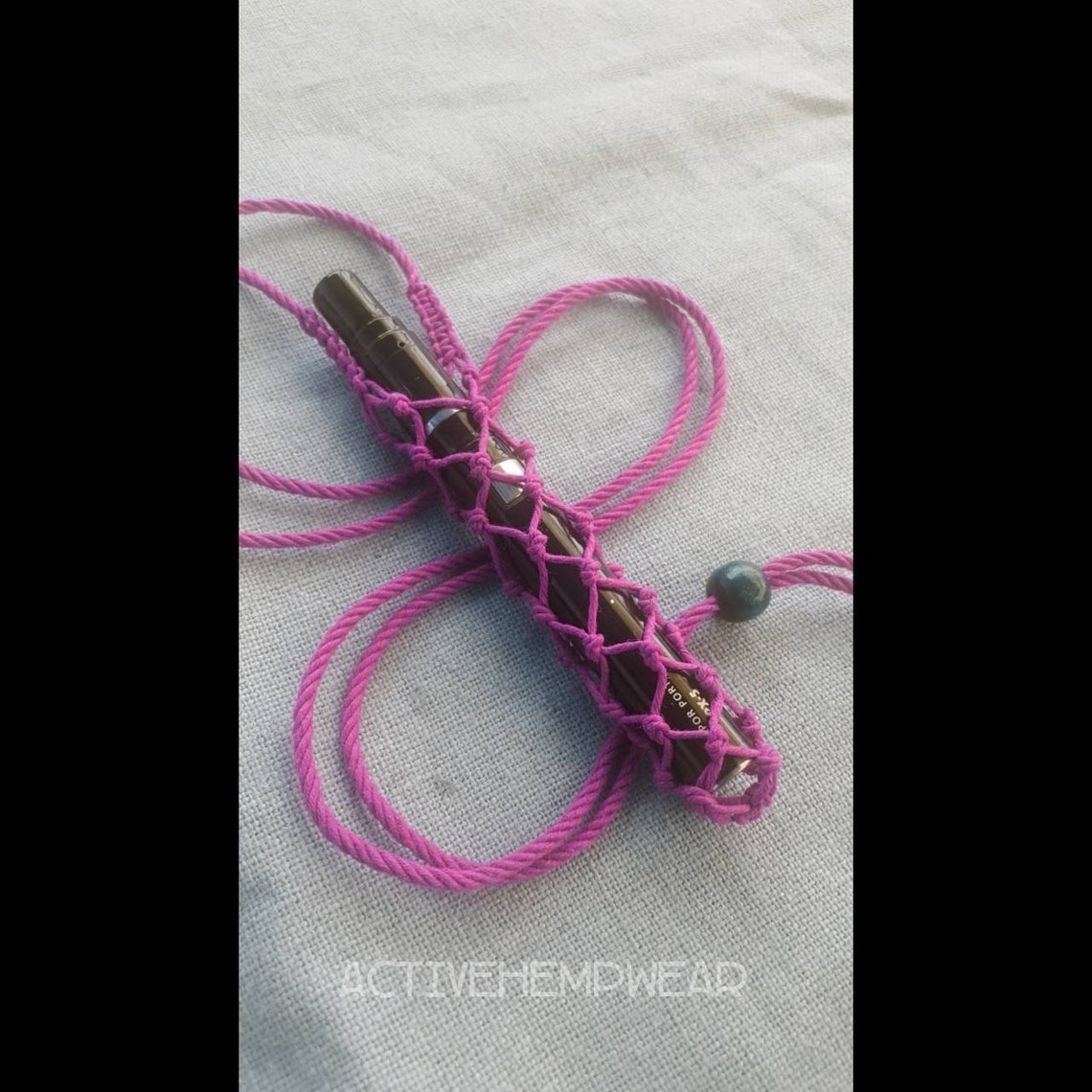 Vape Wax Pen Holster Necklace. Custom Made Hemp Rope. Ecig | Etsy