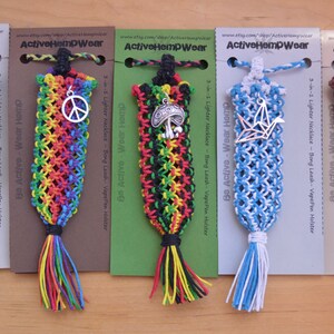 Macrame Lighter Necklace/ Bong Leash Hemp Holster Case Cover Choose ...