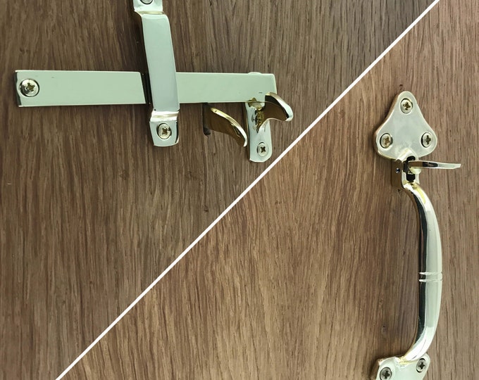 Handmade Polished Brass Door Thumb Latch Set Free Worldwide - Etsy