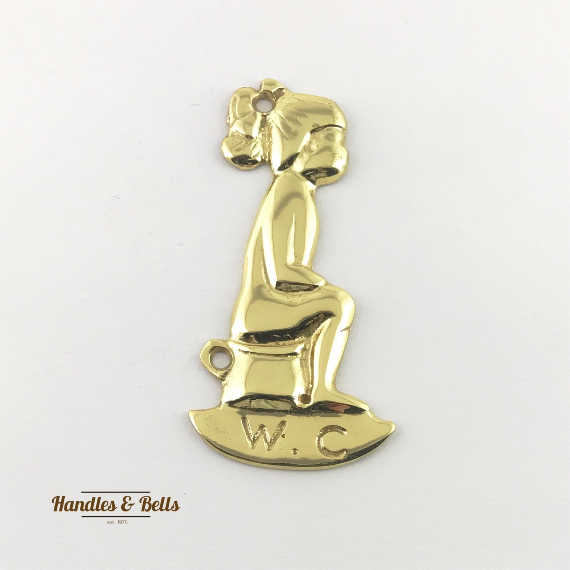 Polished Brass Chrome Toilet Door Badges Ladies Gents WC - Etsy Australia