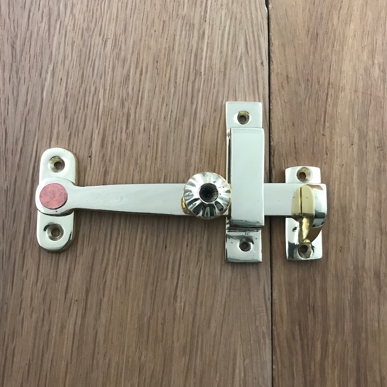 Solid Brass Bronze Antique Drop Bar Gate Door Latch Rustic Vintage ...
