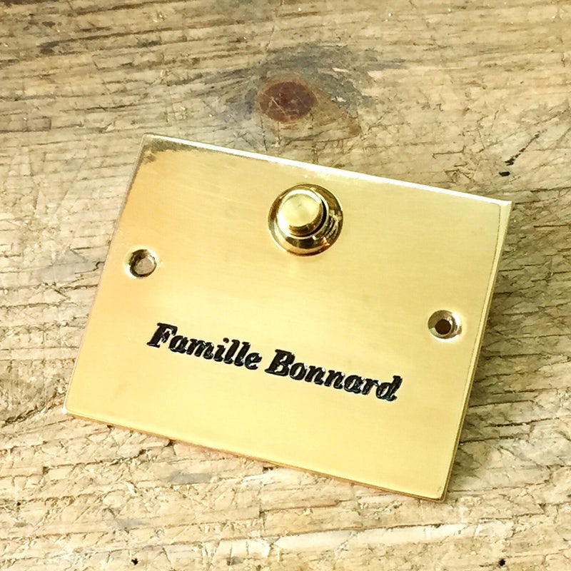 Vintage brass doorbell button - Etsy Italia