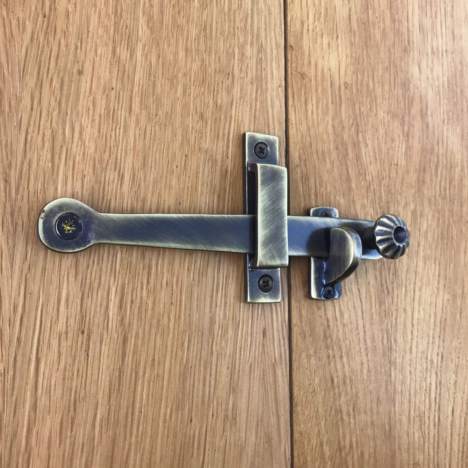 Solid Brass Bronze Antique Drop Bar Gate Door Latch Rustic - Etsy