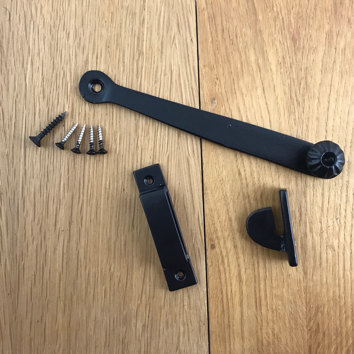 Black Gate Door Latch Drop Bar Rustic Vintage Brass Made | Etsy