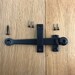 Black Gate Door Latch Drop Bar Rustic Vintage Brass Made - Etsy