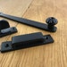 Black Gate Door Latch Drop Bar Rustic Vintage Brass Made Traditional ...