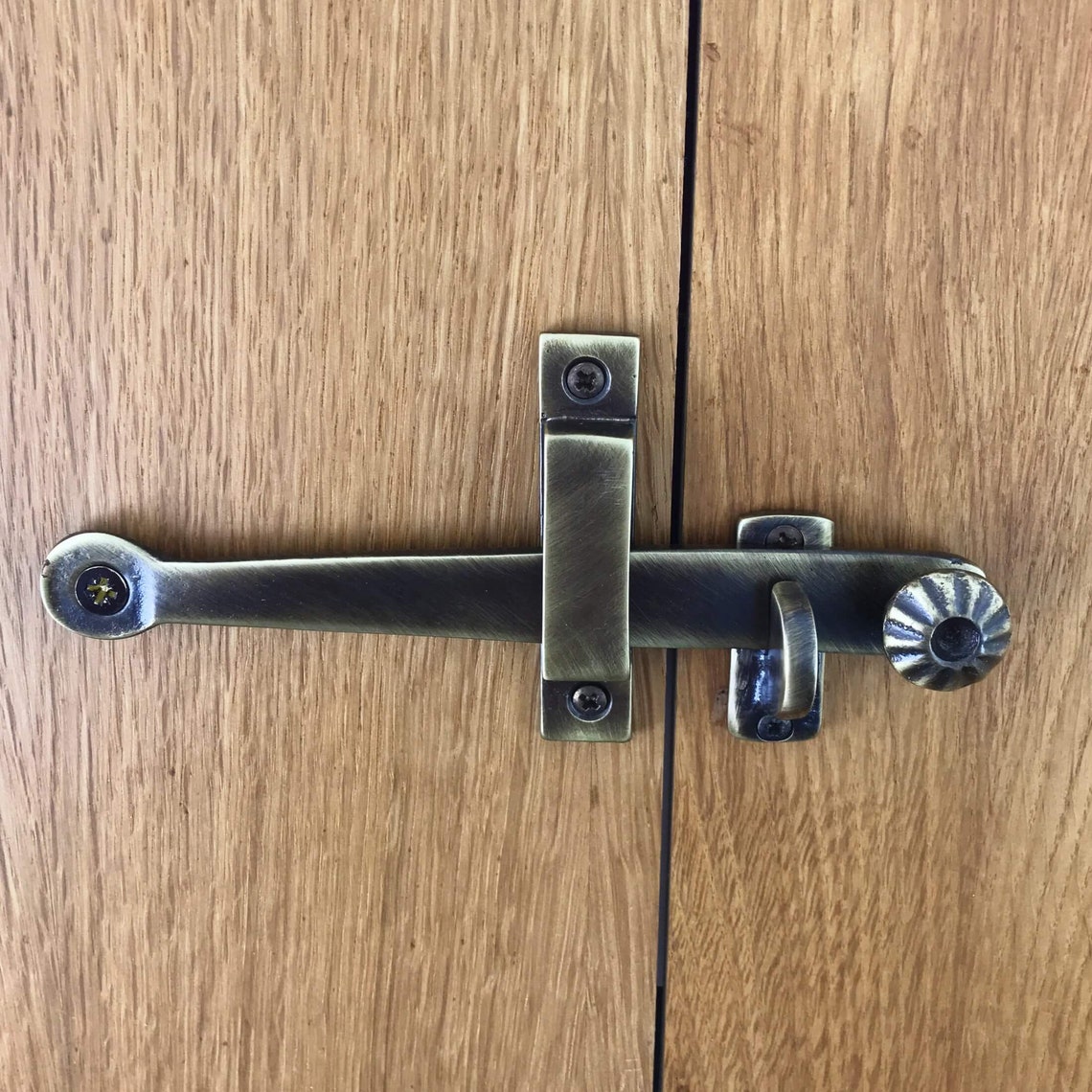 Solid Brass Bronze Antique Drop Bar Gate Door Latch Rustic | Etsy