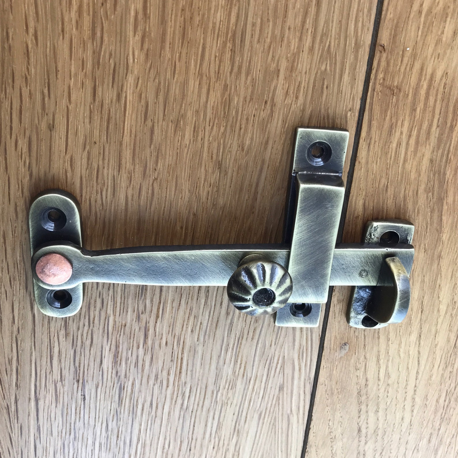 Solid Brass Bronze Antique Drop Bar Gate Door Latch Rustic Vintage ...
