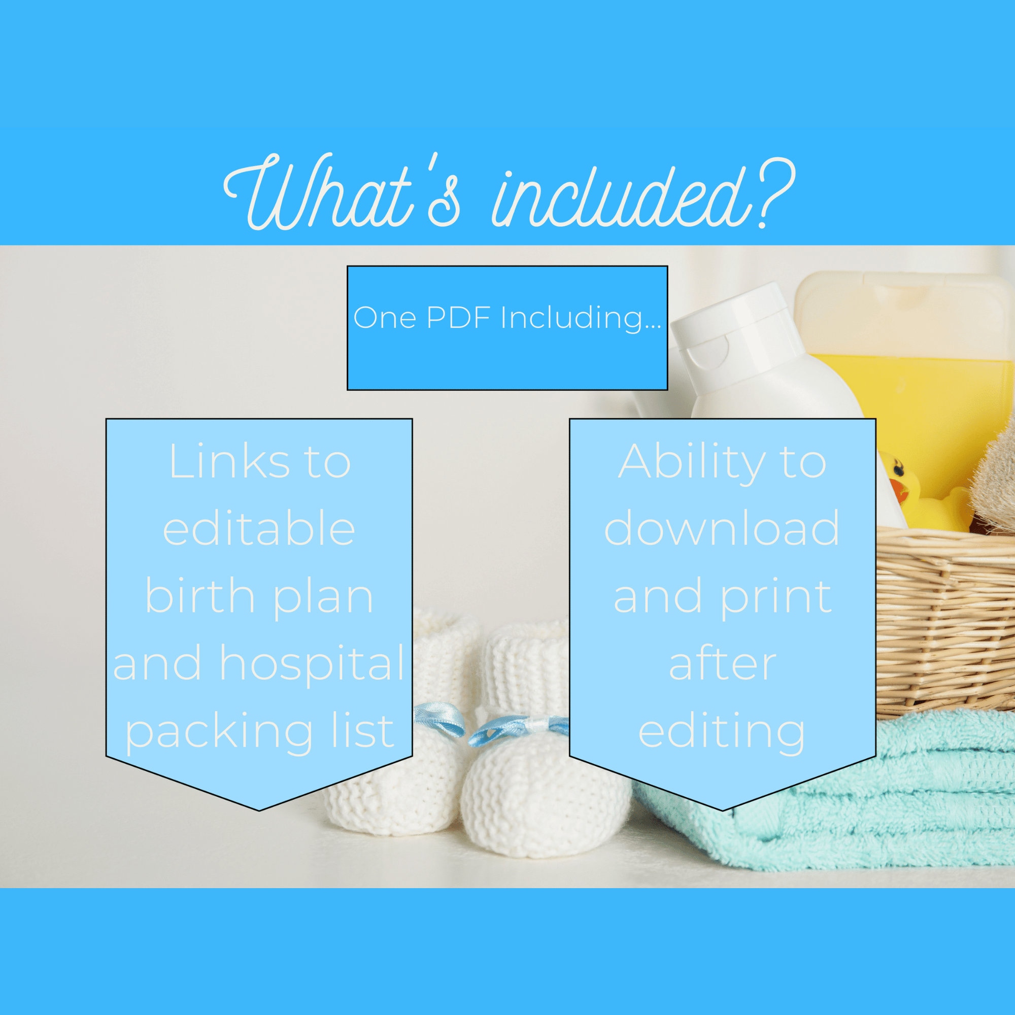 Customizable Baby Boy Birth Planning Template Bundle | Printable ...