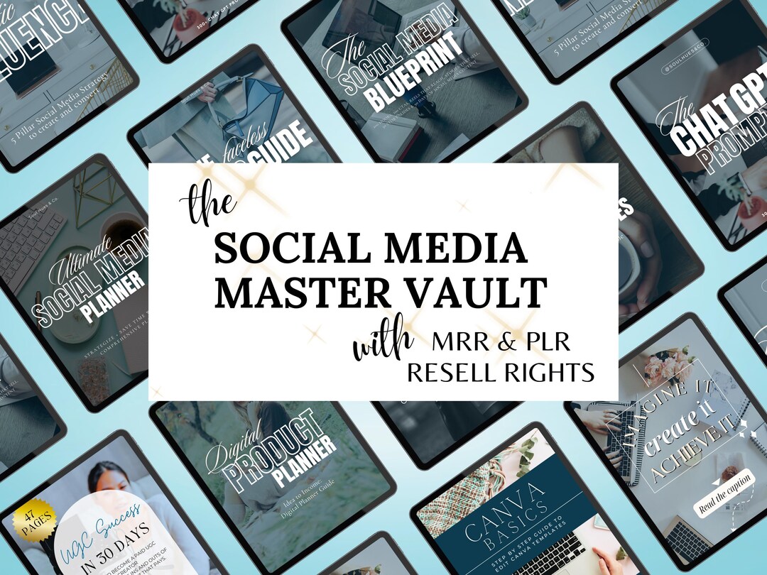 Social Media Marketing Master Vault | Done for You Digital Products ...