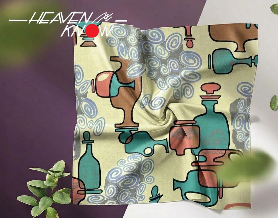 Mid-century Modern Pottery Pattern, Retro Abstract Seamless Surface ...