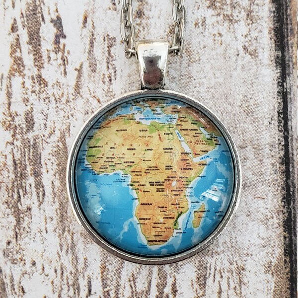 South African Map Necklace - Etsy