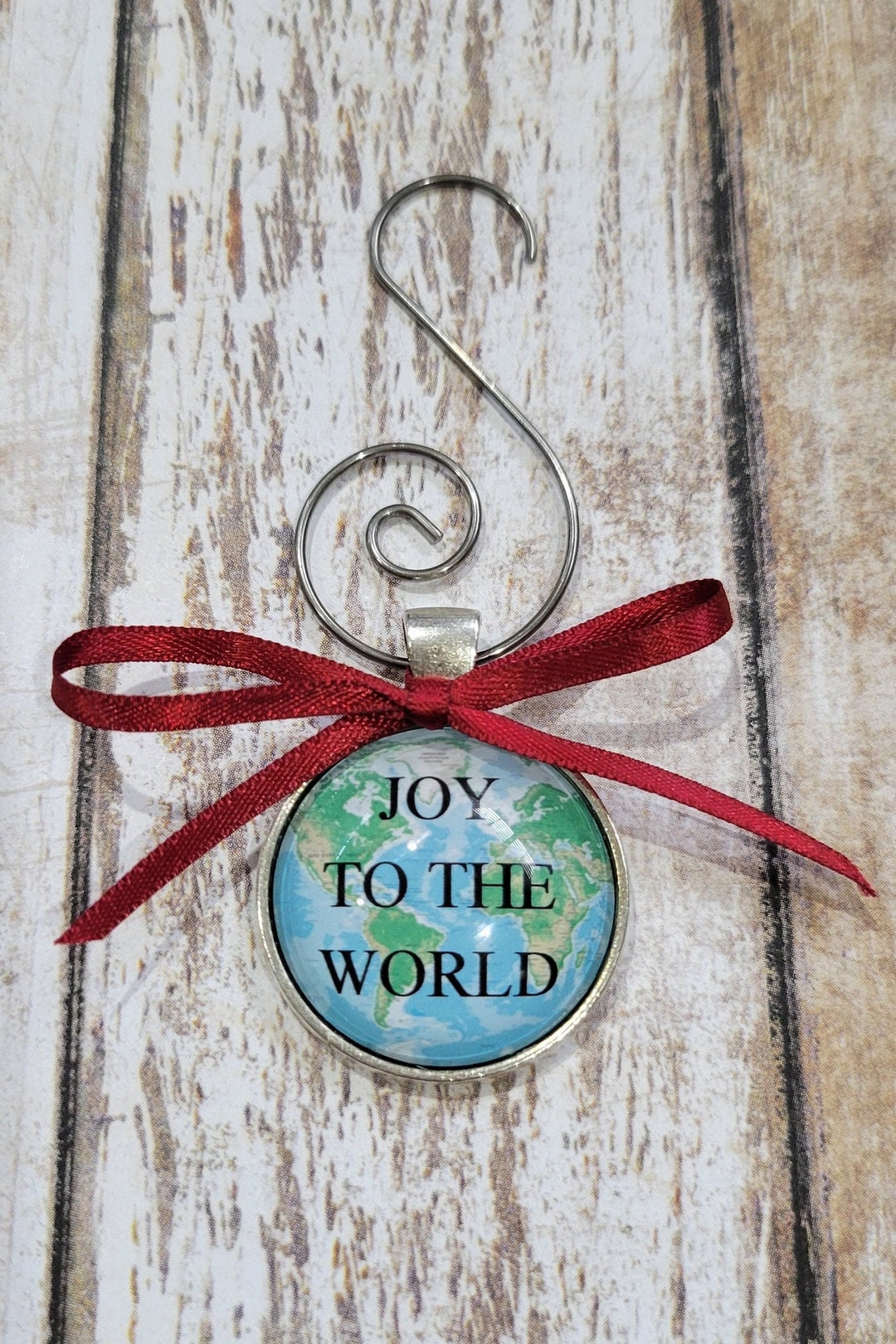 Joy to the World Map Ornament - Etsy