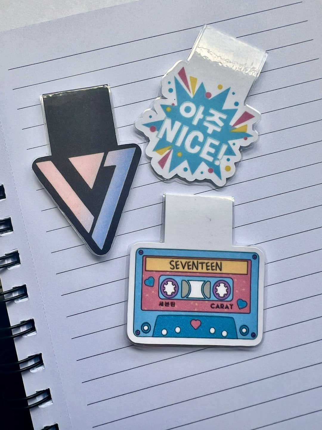 Seventeen SVT Bookmarks Set of 3 Magnetic Bookmarks - Etsy