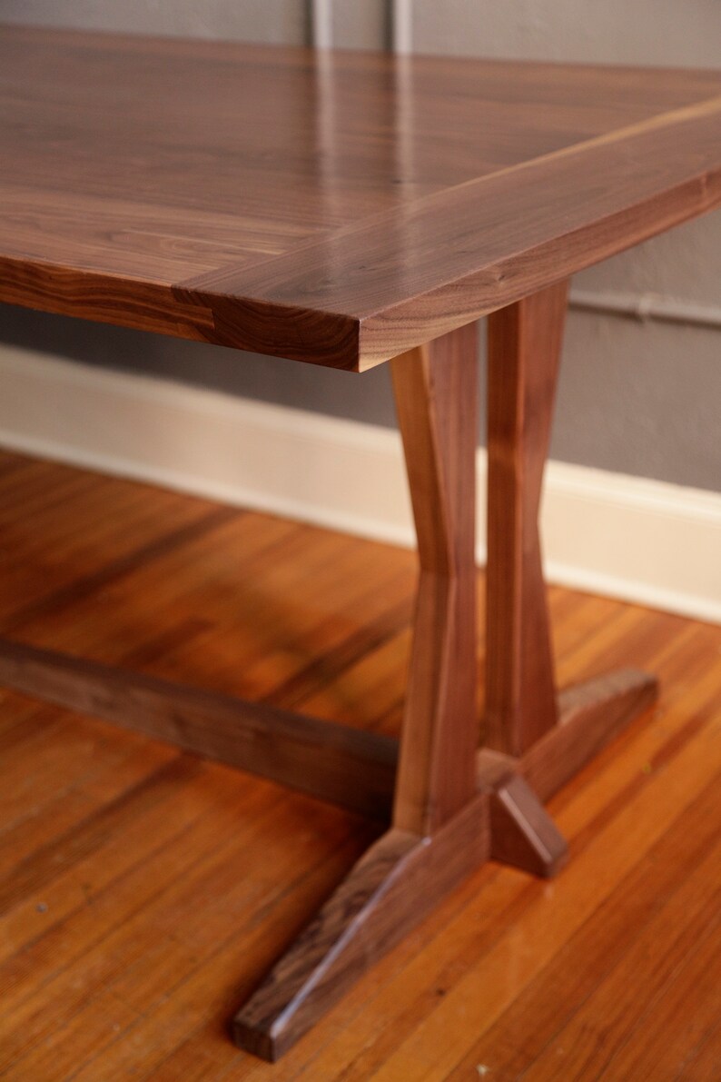 Walnut Trestle Table - Etsy