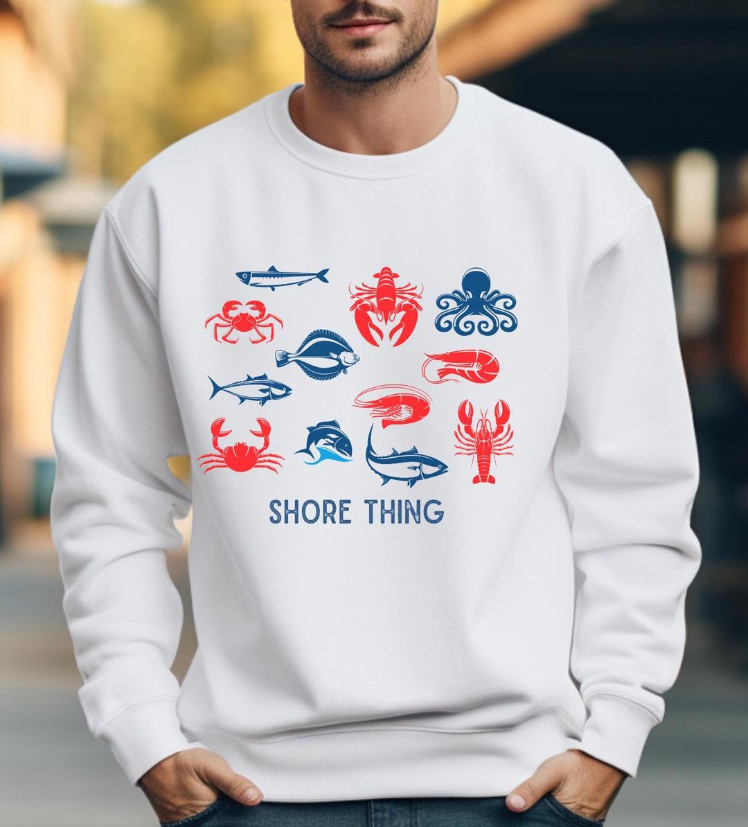 Fish Style Sweatshirt, Retro Fisher Shirt, Fish Shirt for Men, Sardine ...