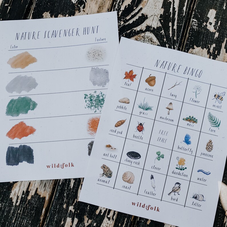 Nature Activities for Kids Print at Home - Etsy