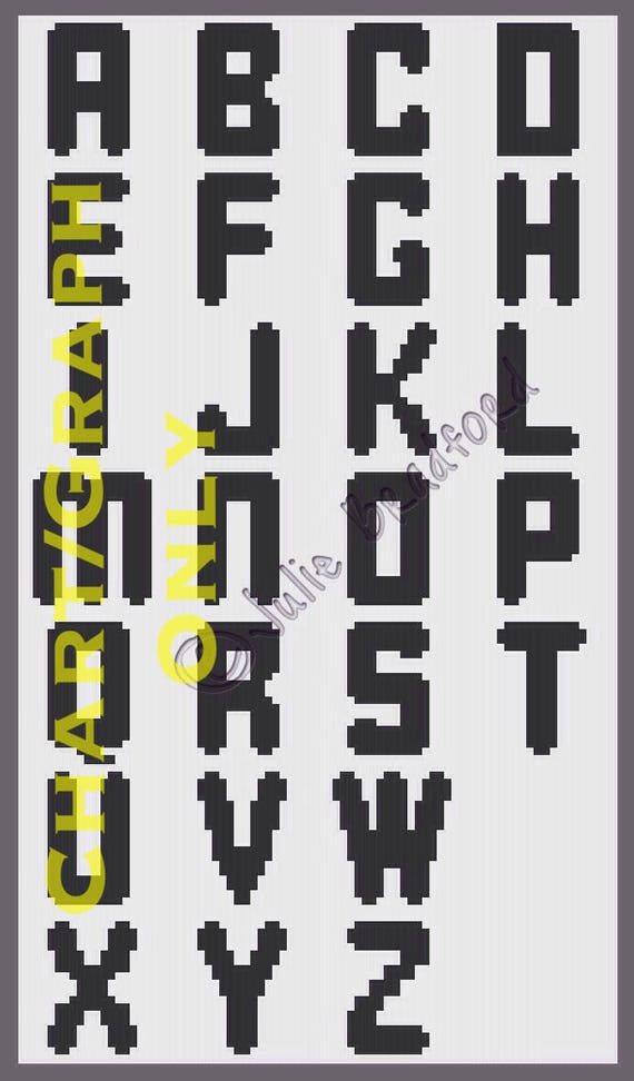 Abc Letters For Graph Afghan