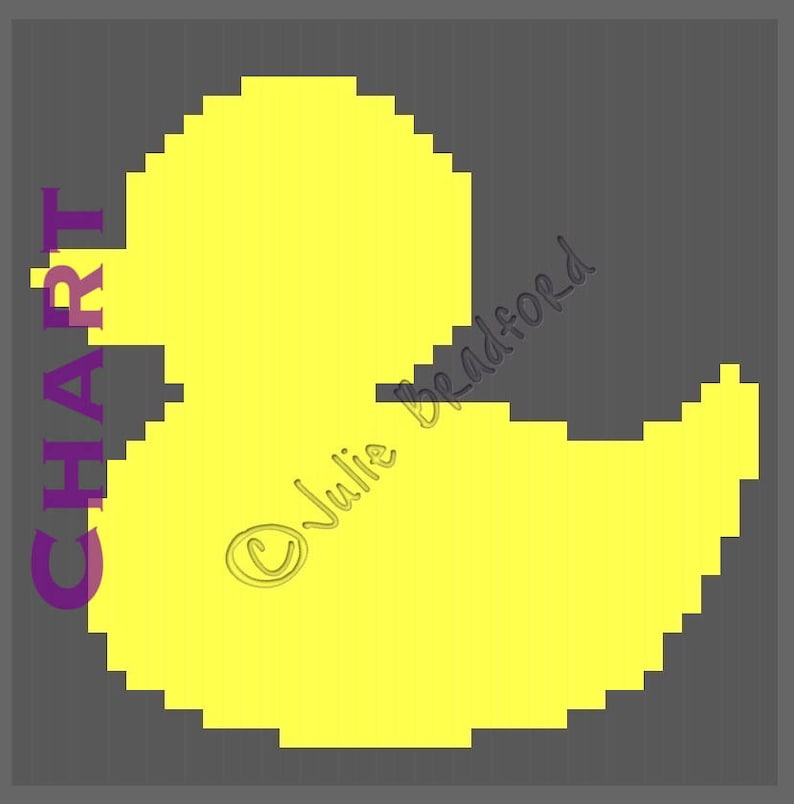 Written Duck Block Pattern, Duck Crochet Graph, Duck Baby Blanket ...