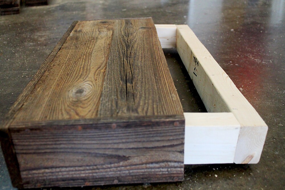 20 Inch short 3.75t Reclaimed Rustic Floating Shelf - Etsy