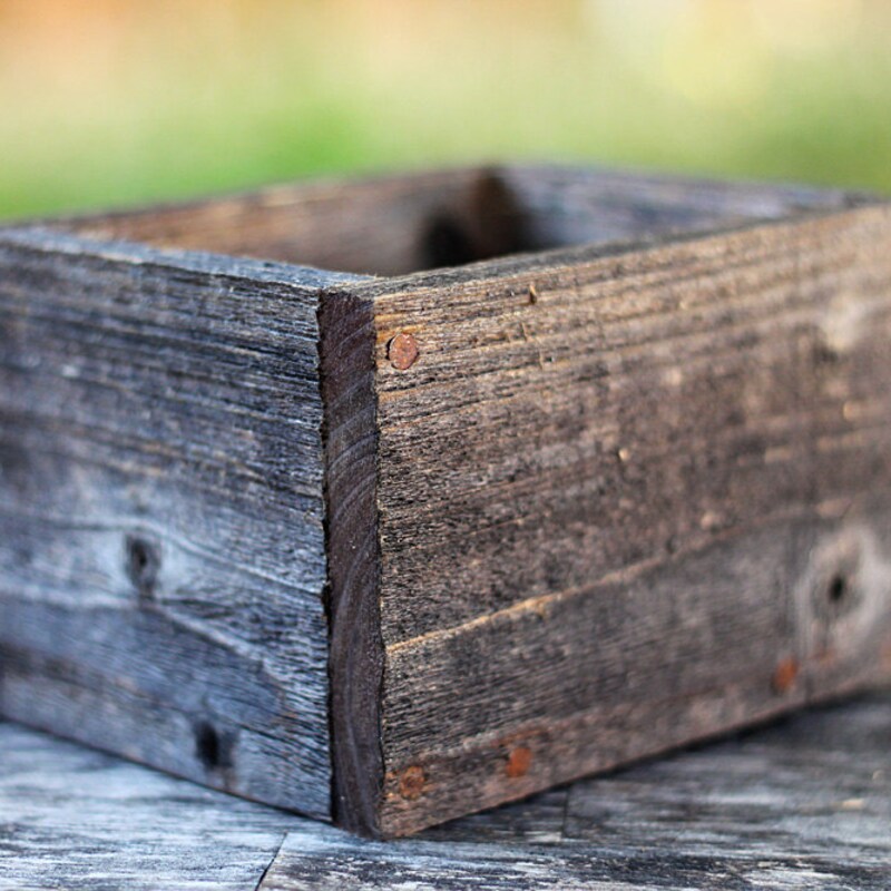 Rustic Wood Box - Etsy