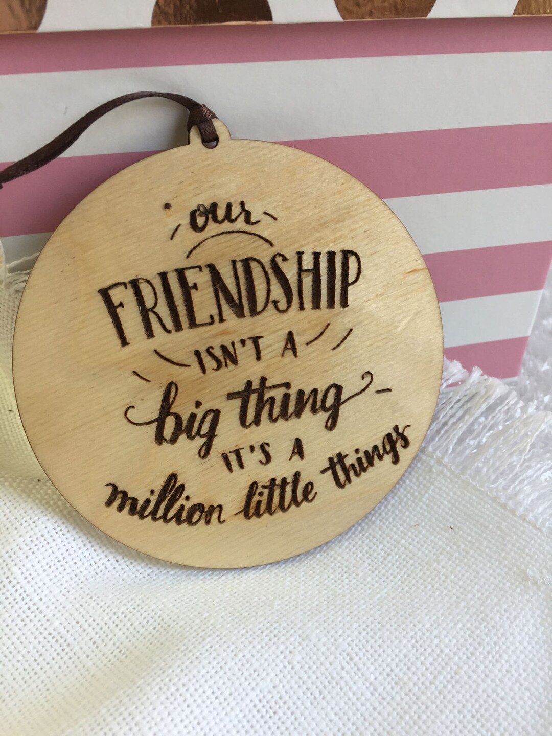 Friend Gift, Friend Gift Tag, Christmas Ornament for Friend, Friendship ...