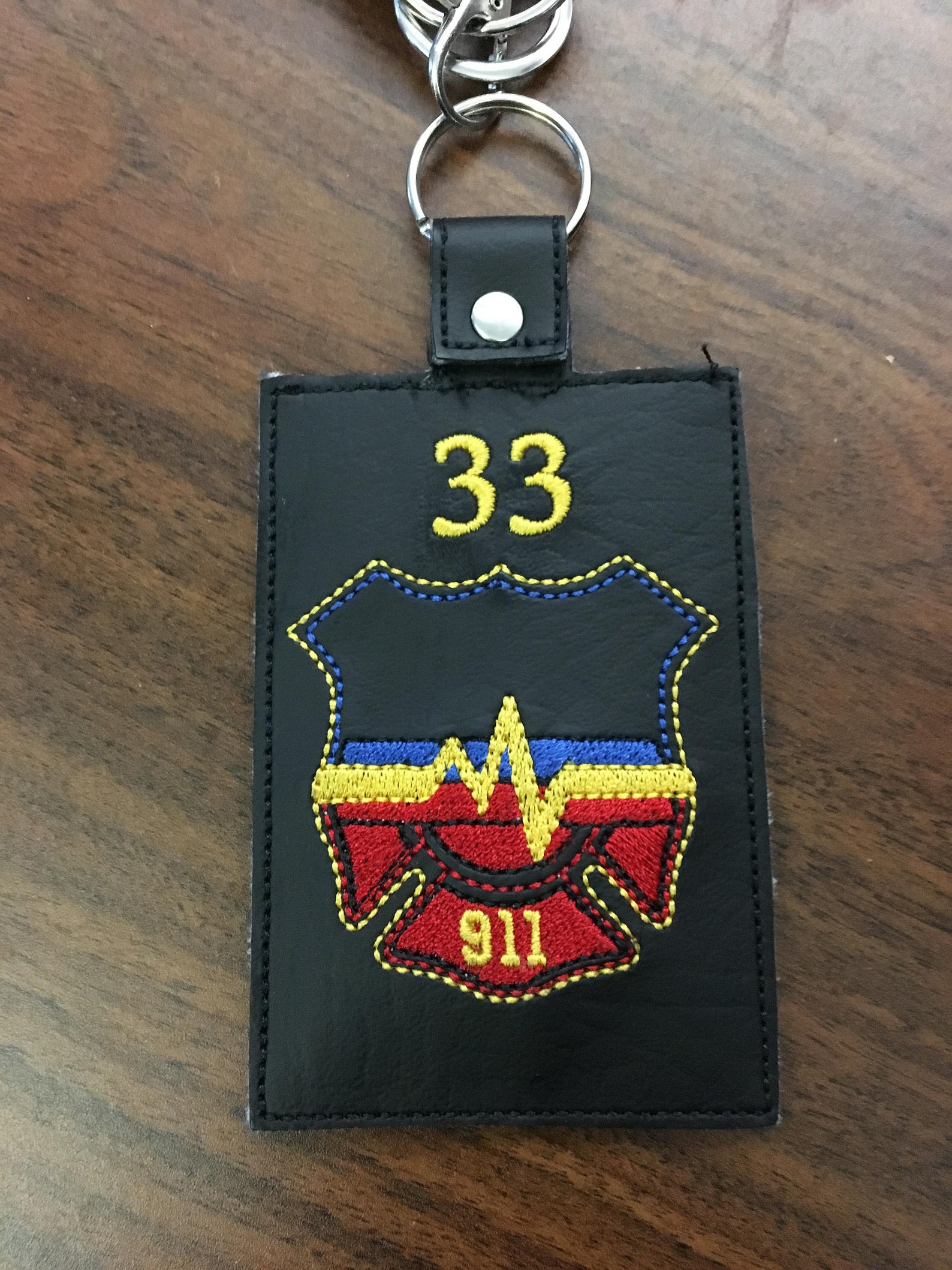 Personalized 911 Dispatcher ID Holder | Etsy