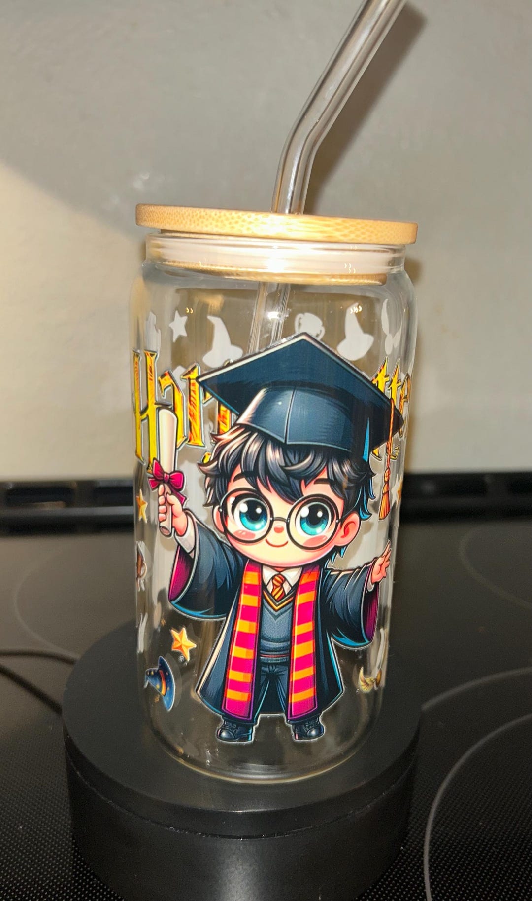 Graduate Harry Potter Inspired Glass 16oz Tumbler - Etsy
