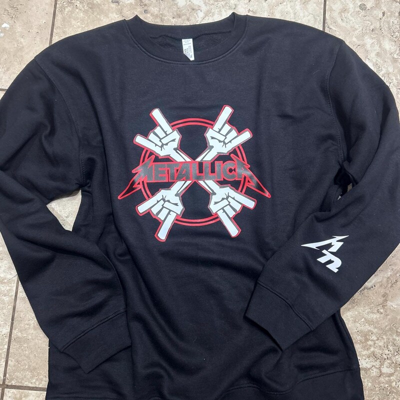 Metallica Crew Sweatshirt - Etsy