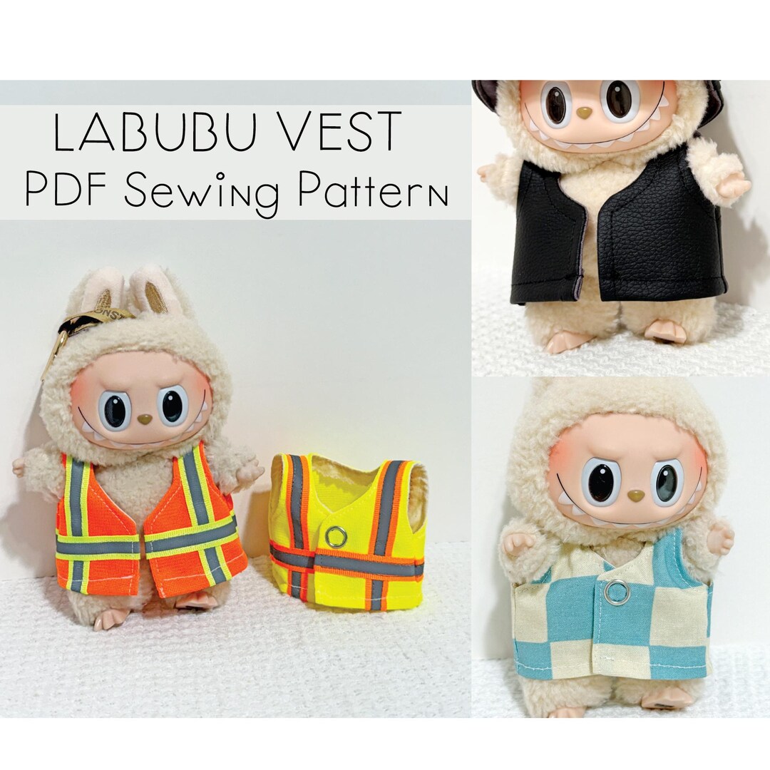 Labubu Vest Sewing Pattern PDF Digital Download - Make your own Labubu ...