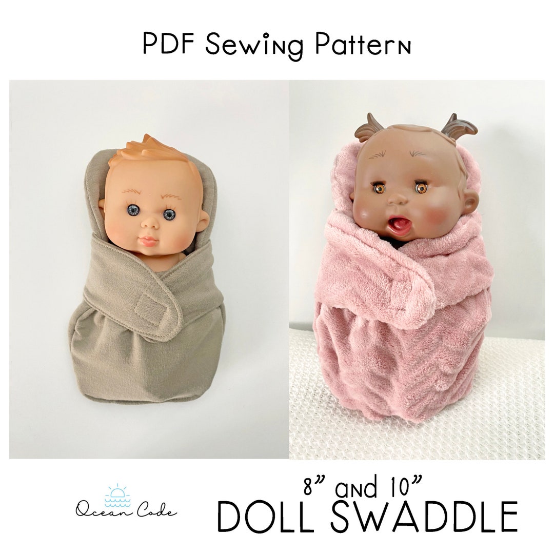 Doll Swaddle Wrap - PDF Digital Sewing Pattern - Simple Pattern ...