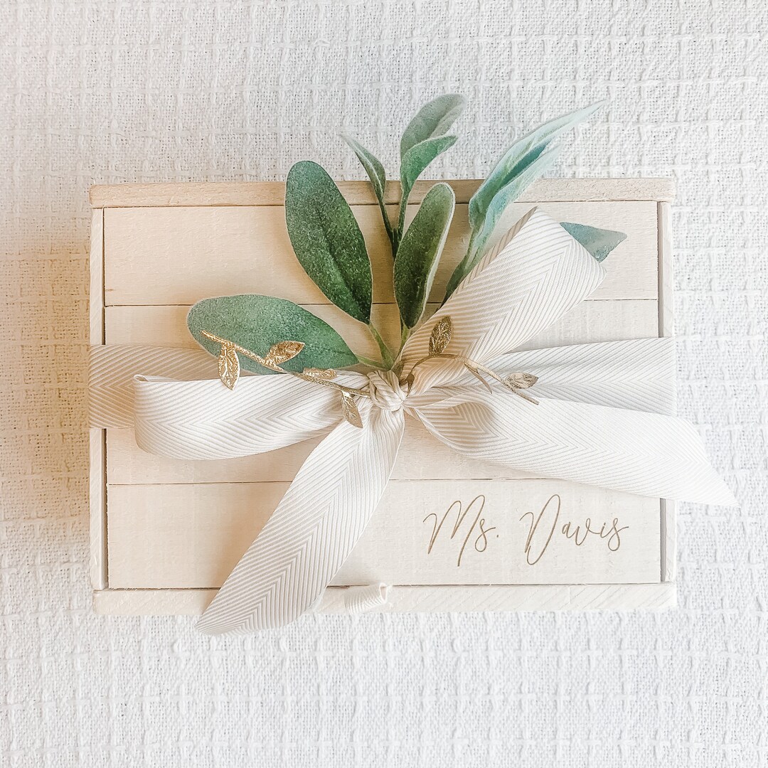 Small Size Teacher's Keepsake Box // Teacher Gift, Personalized Box ...