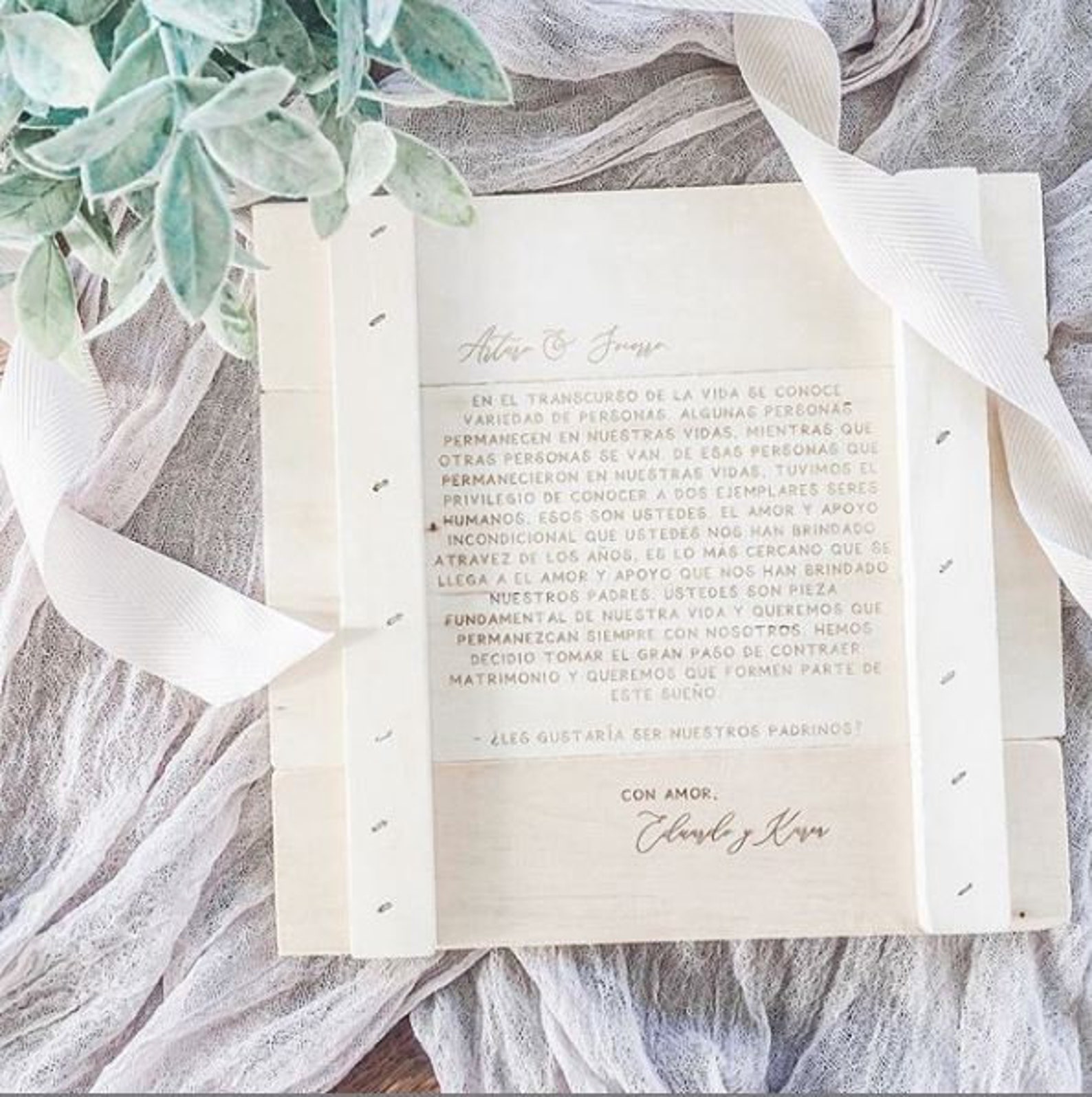 LARGE SIZE Wooden Gift Box W/custom Engraved Letter // - Etsy