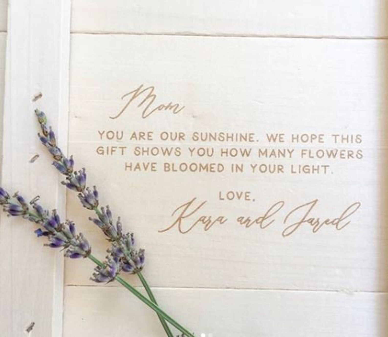 Wooden Gift Box W/custom Engraved Letter - SMALL SIZE // Bridesmaid ...