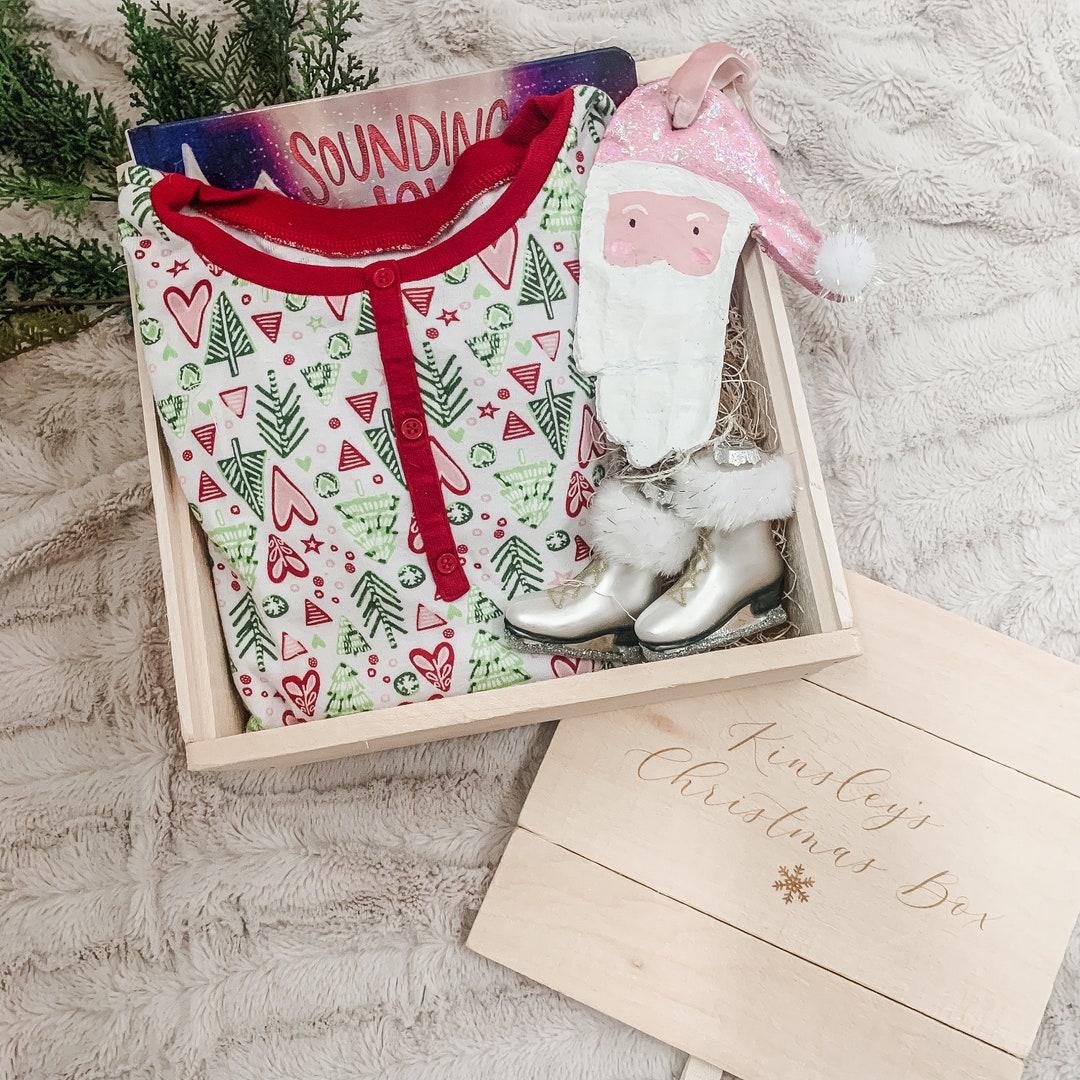 Christmas Keepsake Box - GIRL // Personalized Box, Wood Box, Christmas ...