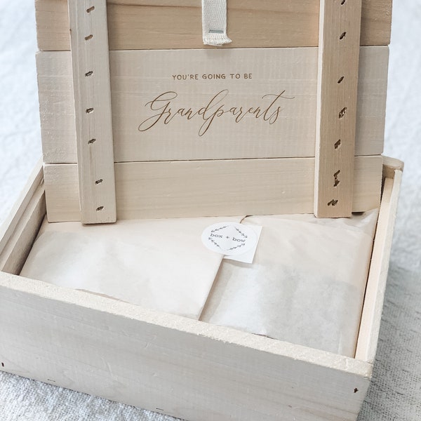 Dad Pregnancy Reveal Box Wood - Etsy