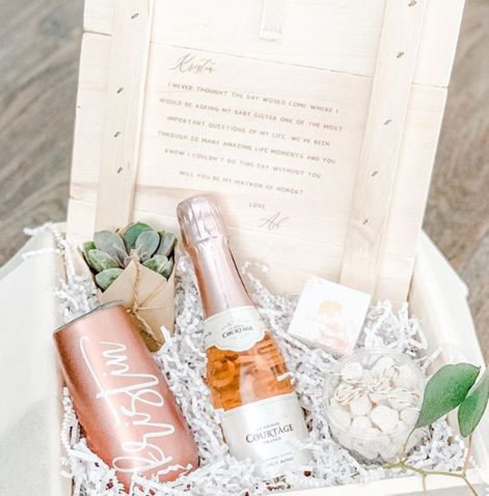 LARGE SIZE Wooden Gift Box W/custom Engraved Letter // - Etsy