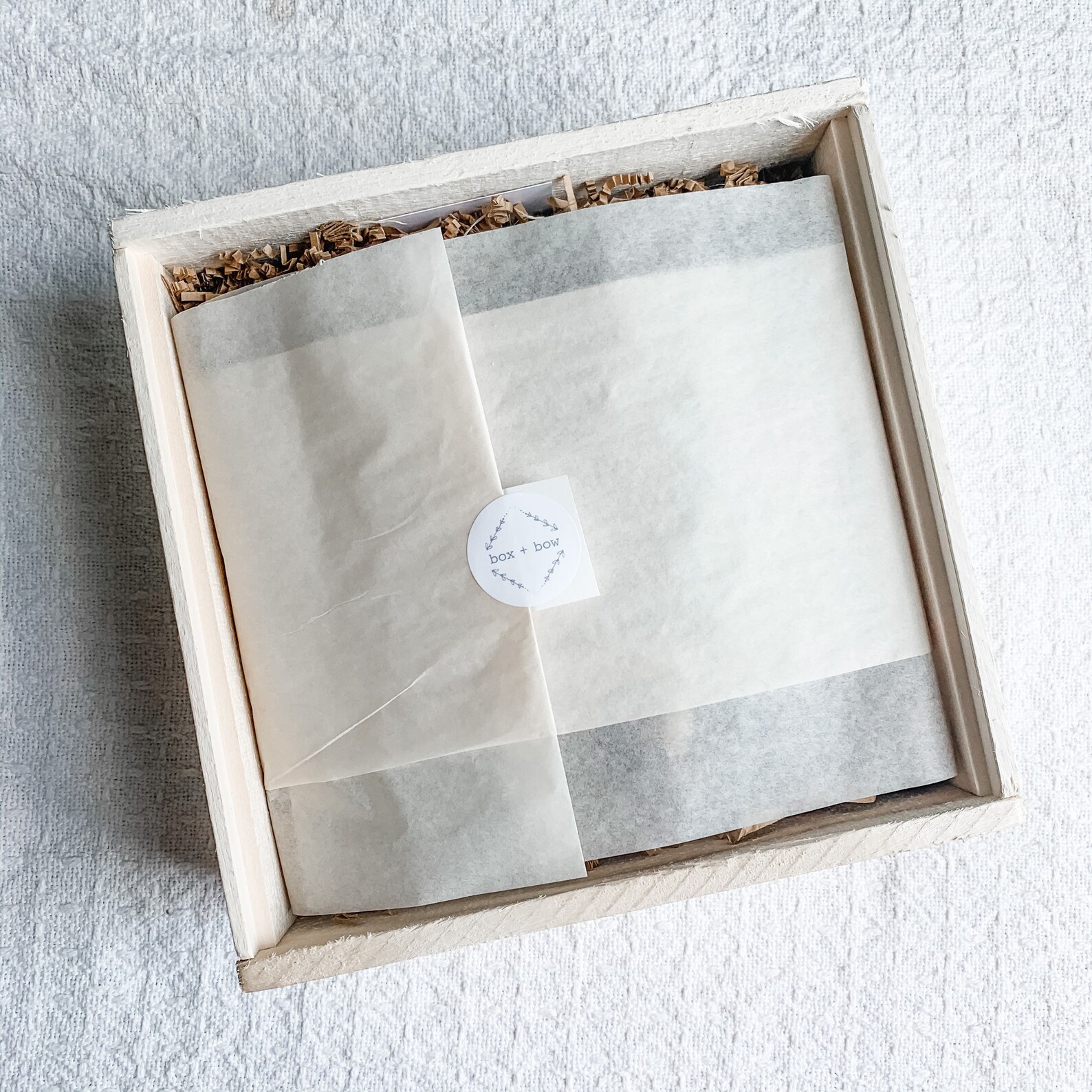 Large Size Box Engraved With Block Font Name Only // Gift Box ...