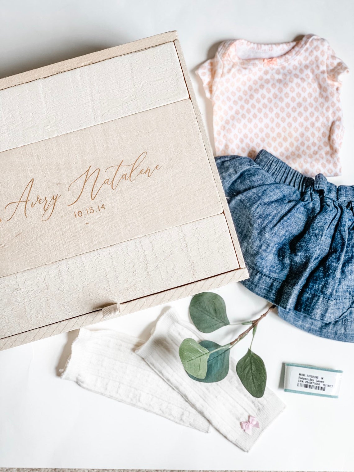 LARGE SIZE Baby Girl Keepsake Box // Personalized Box Wood - Etsy
