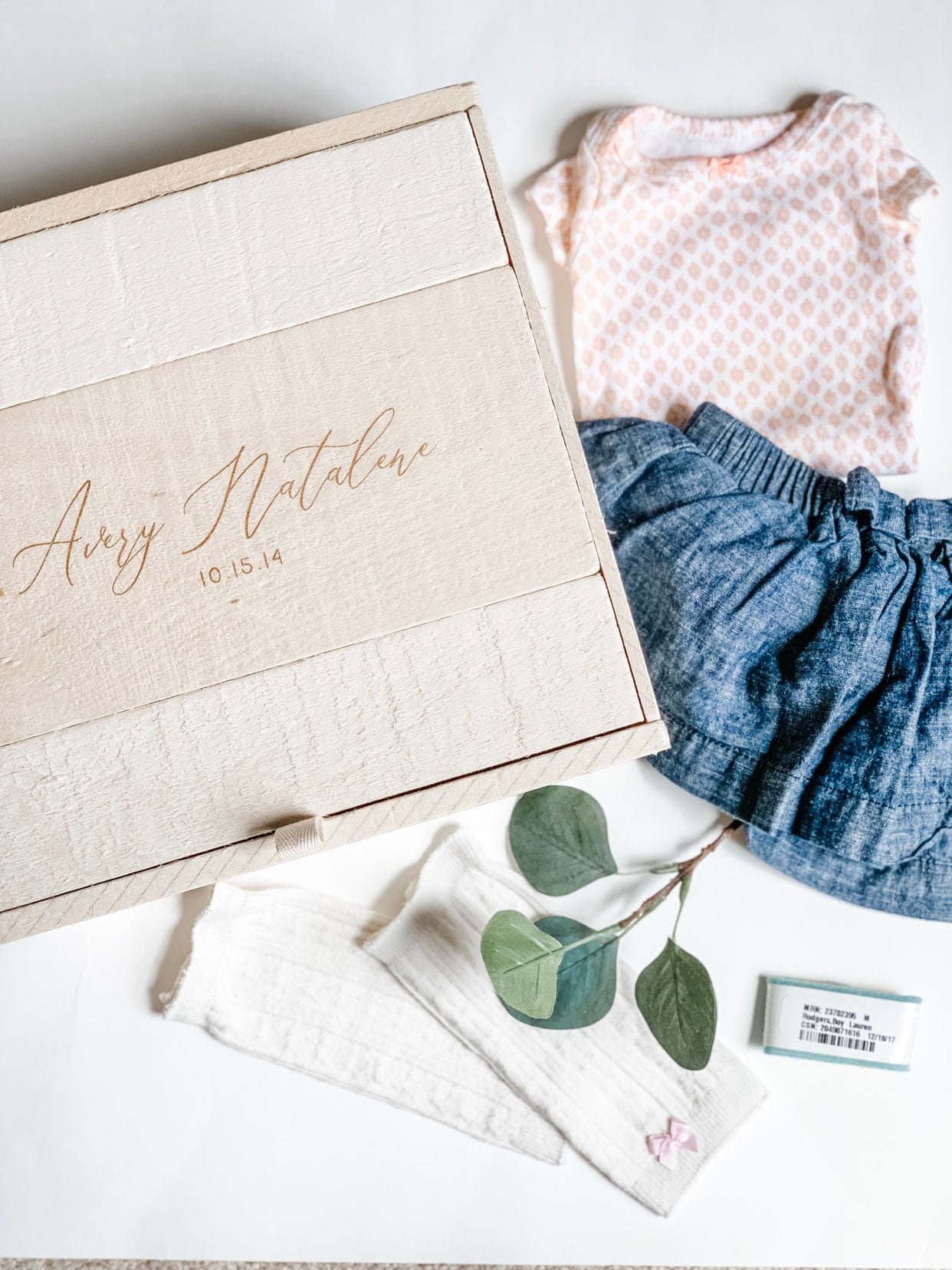 LARGE SIZE Baby Girl Keepsake Box // Personalized Box Wood - Etsy