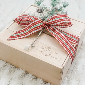 Large Wooden Box - Merry Christmas / Christmas Box, Christmas Gift ...