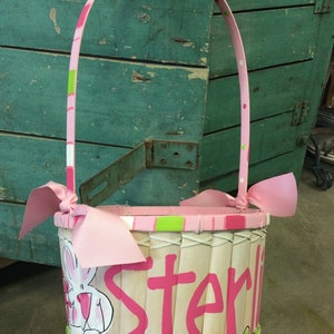 Personalized Hand Painted Easter Basket - Etsy