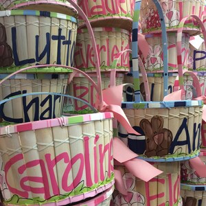 Personalized Hand Painted Easter Basket - Etsy
