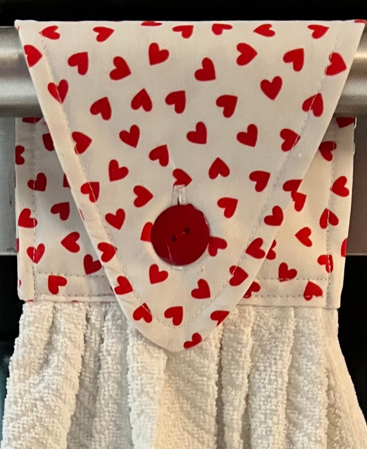 2 Hanging Kitchen Towels--hearts/valentines Day - Etsy