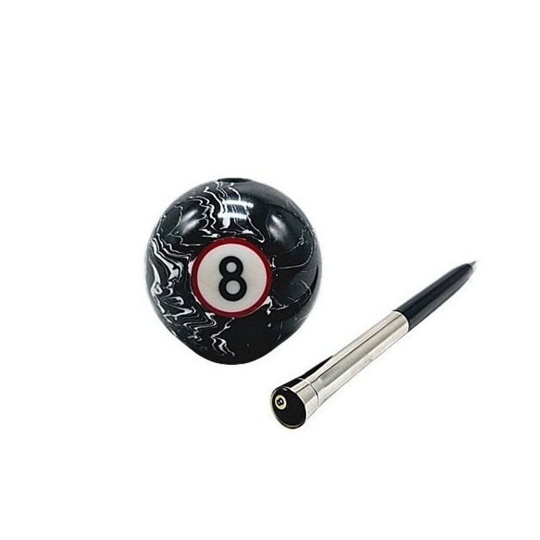 Pool Billiards Swirl 8 Ball Pen Holder Billiards Pool Gifts Pool Player ...
