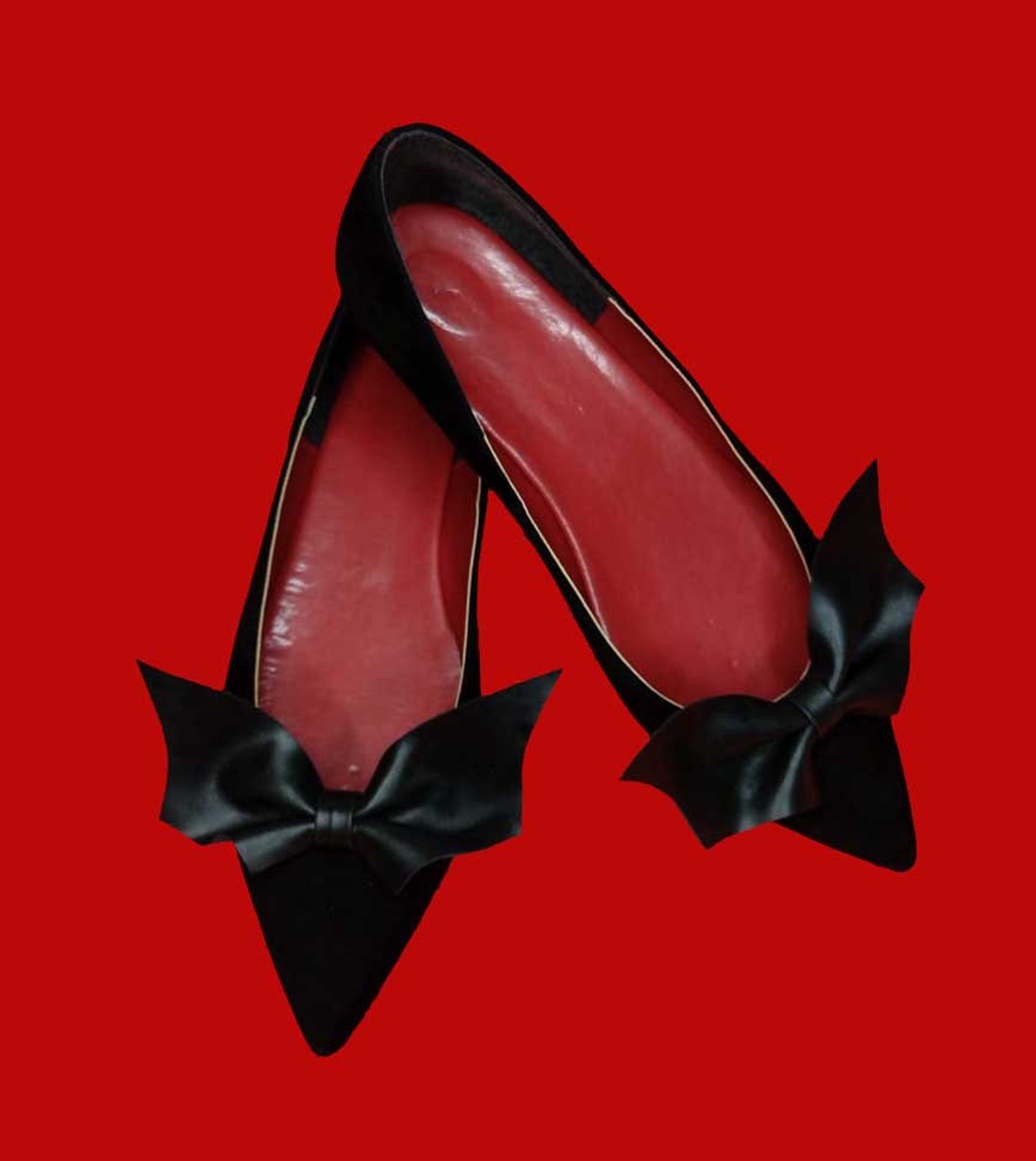 Flats Shoes vamps Bow Bat Shape Alternative - Etsy